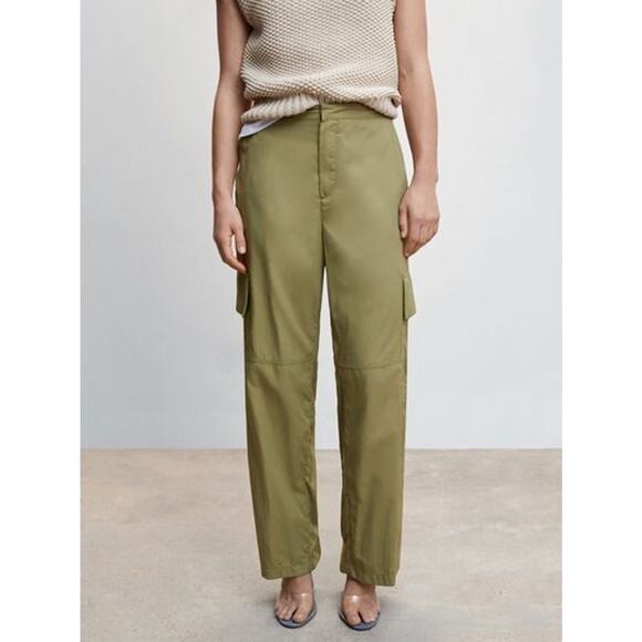 Mango | Pants & Jumpsuits | Mango Oli Pocket Cargo Trousers Pants Green ...